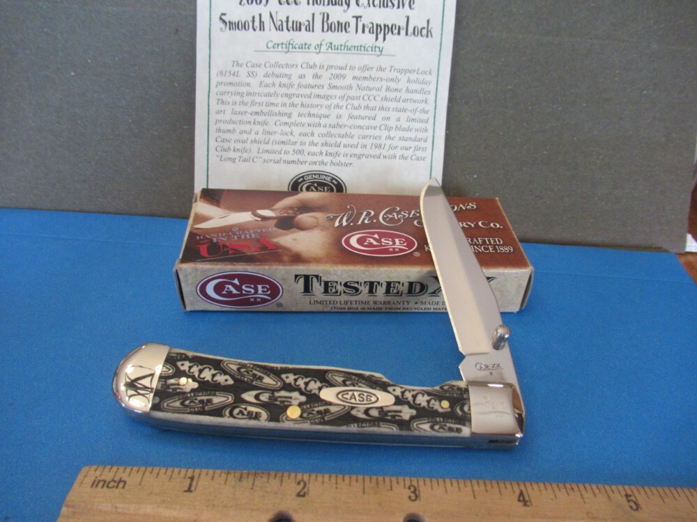 Case XX 2009 CCC Exclusive Smooth Natural Bone Trapperlock Pattern ...