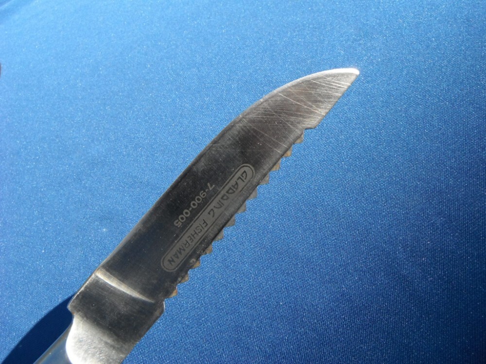 Gladding Fisherman 7-900-005 Fixed Blade Knife w/ Sheath Stainless ...