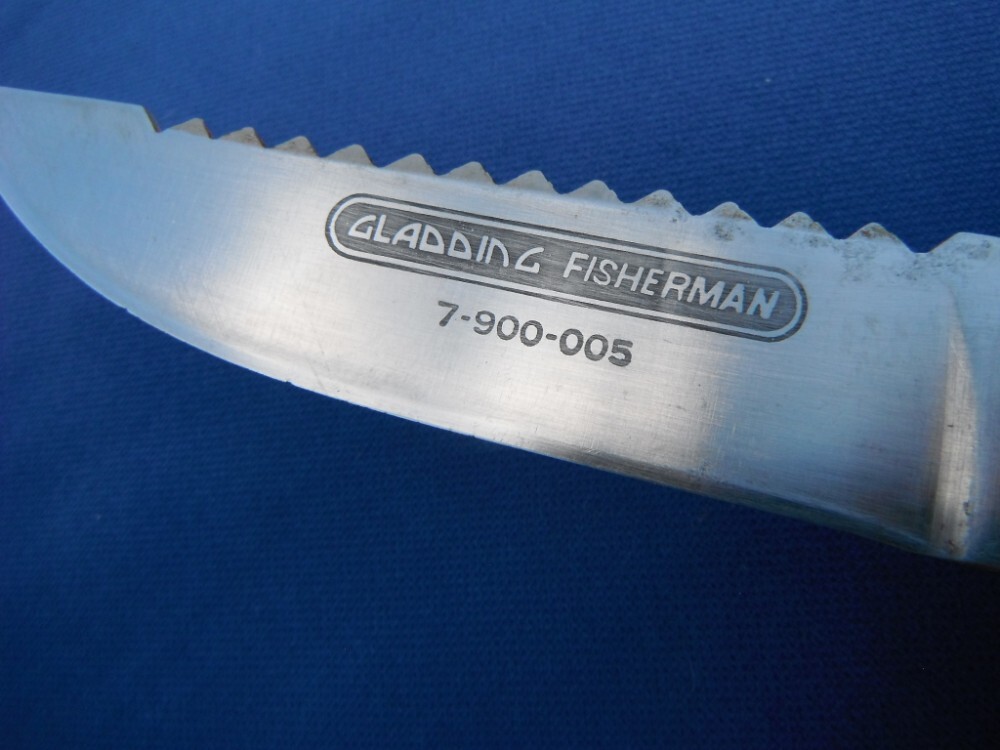 Gladding Fisherman 7-900-005 Fixed Blade Knife w/ Sheath Stainless ...