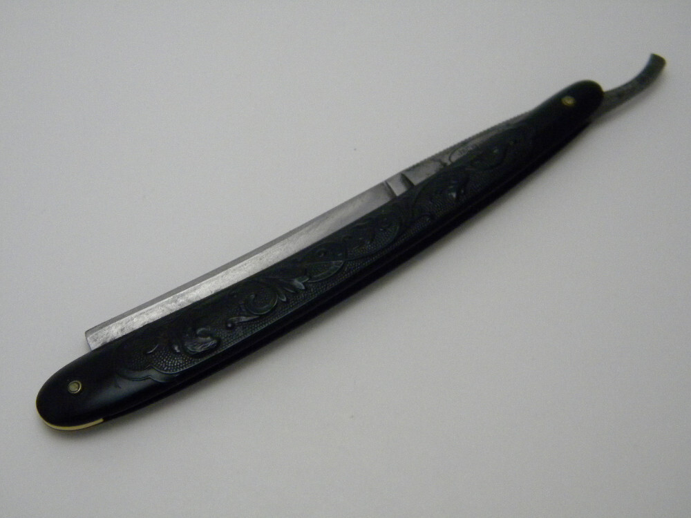 Vintage Jack Knife BEN Germany Union Stock Yards Fancy Straight Razor