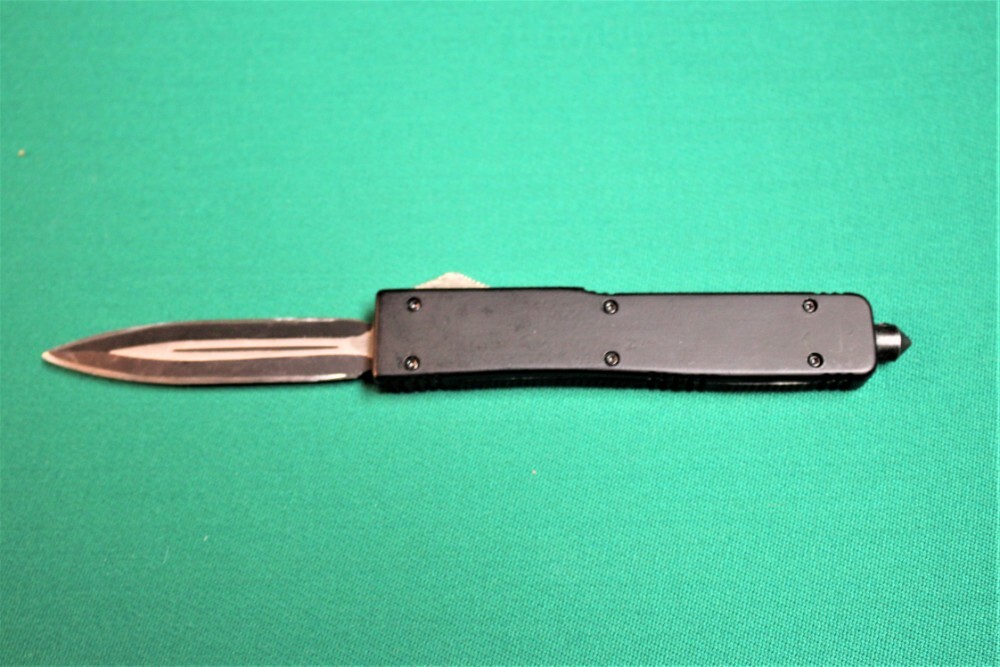 Tactical Black D/A OTF Automatic Knife