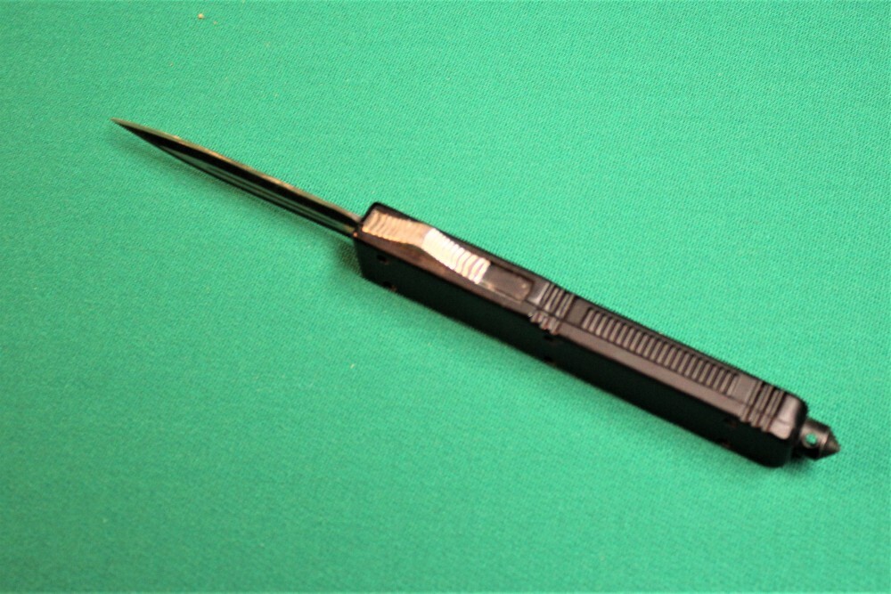 Tactical Black D/A OTF Automatic Knife