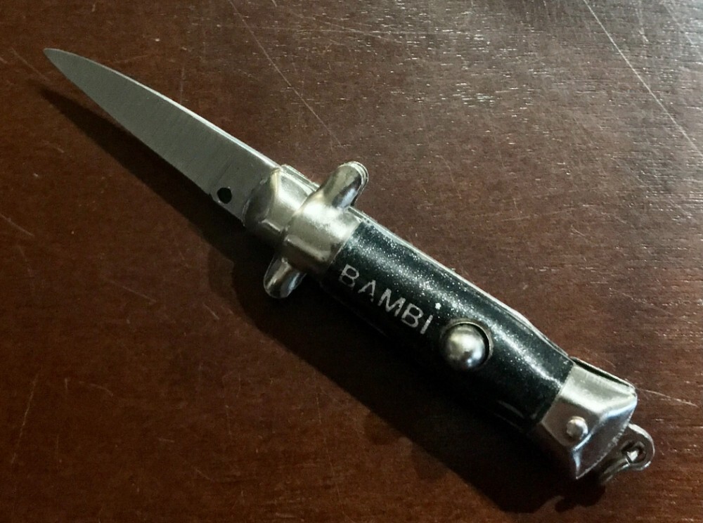 Miniature (Mini) Switchblade Keychain Knife, Made By Farfalli In Italy ...