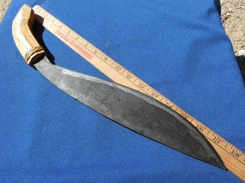 Hand forged Bolo knife /sword from the Philippines. The blade is SHARP!