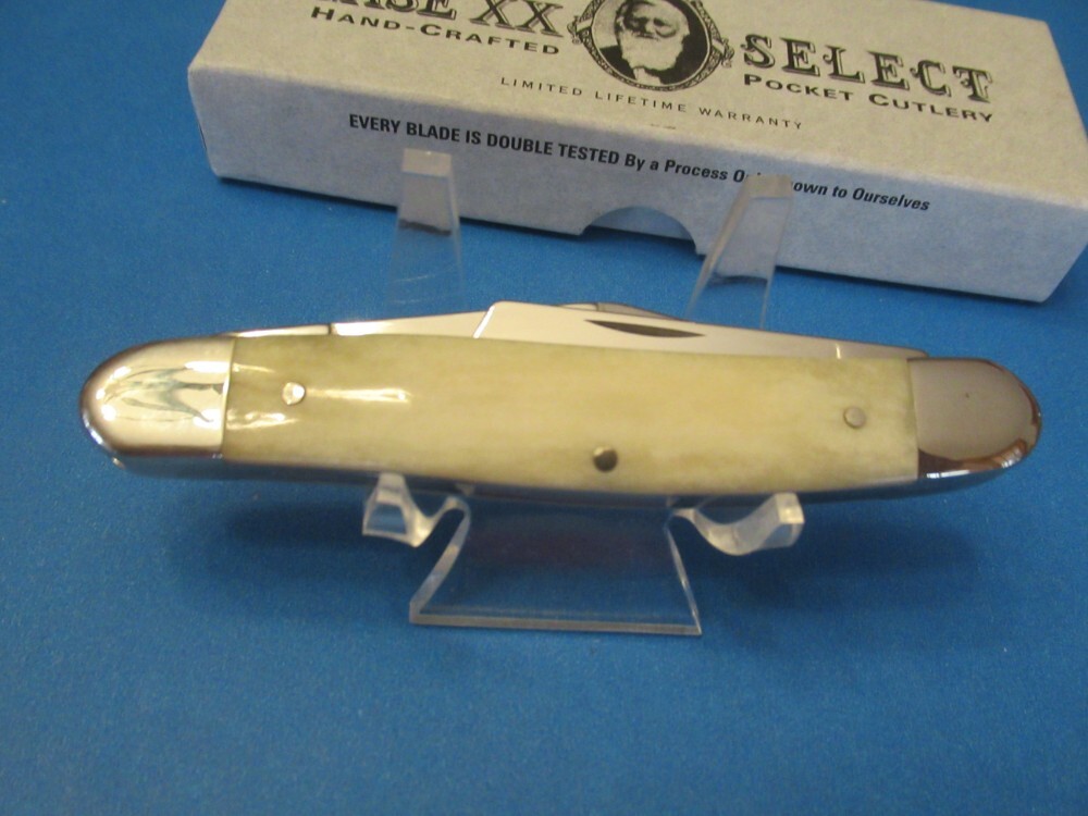 Case XX Select 2000 Natural Bone Whittler Presidents Knife Pattern ...