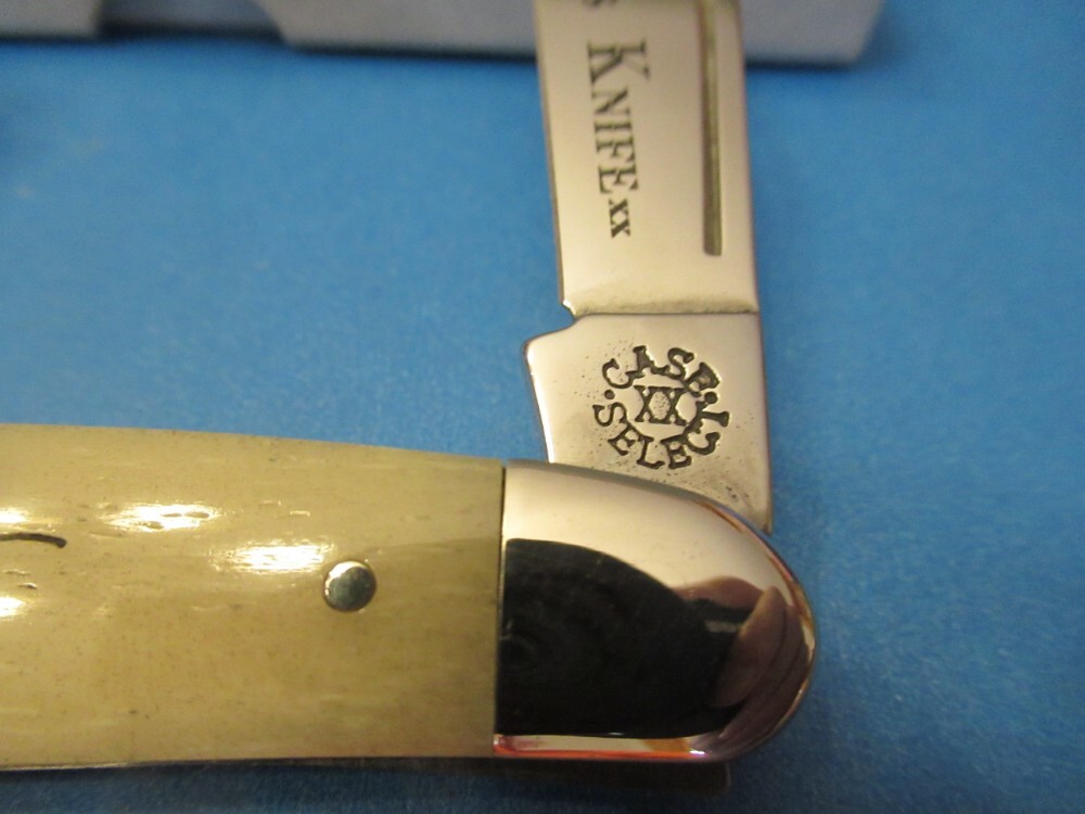 Case XX Select 2000 Natural Bone Whittler Presidents Knife Pattern ...