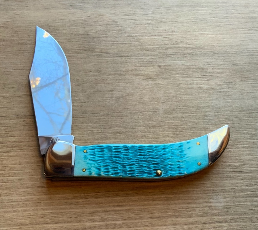 CASE XX Vintage Series Clasp Knife Sky Blue #43 of 100