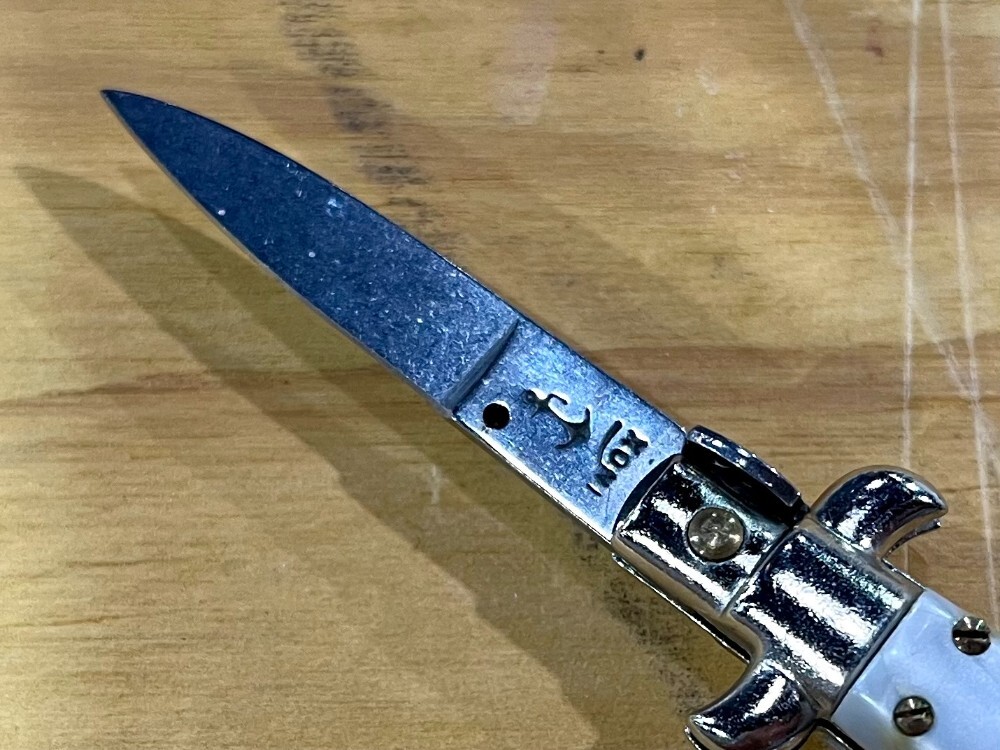 Miniature Switchblade Knife, Made In Italy, Marked Anchor Over Inox ...