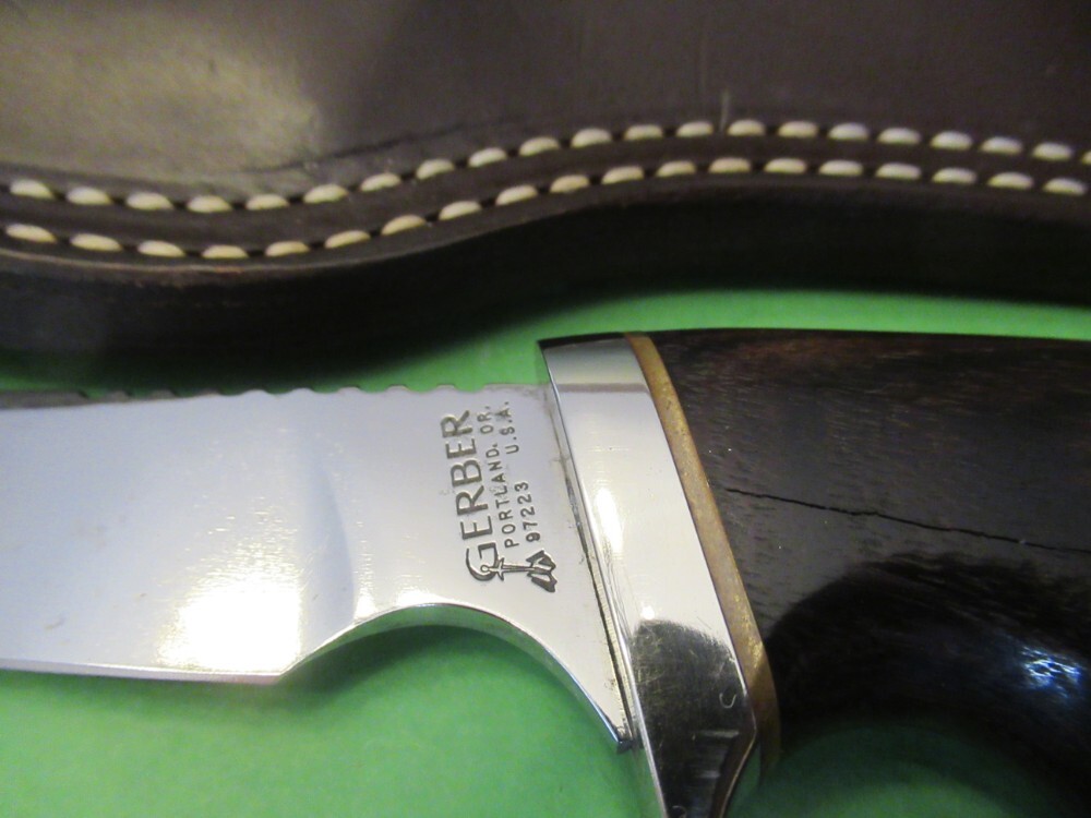 Gerber Wood Handle Finger Groove Model 450 S