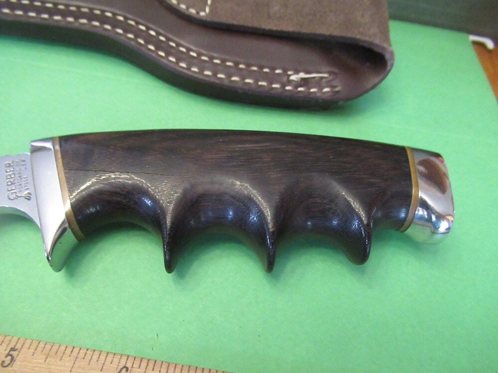 Gerber Wood Handle Finger Groove Model 450 S