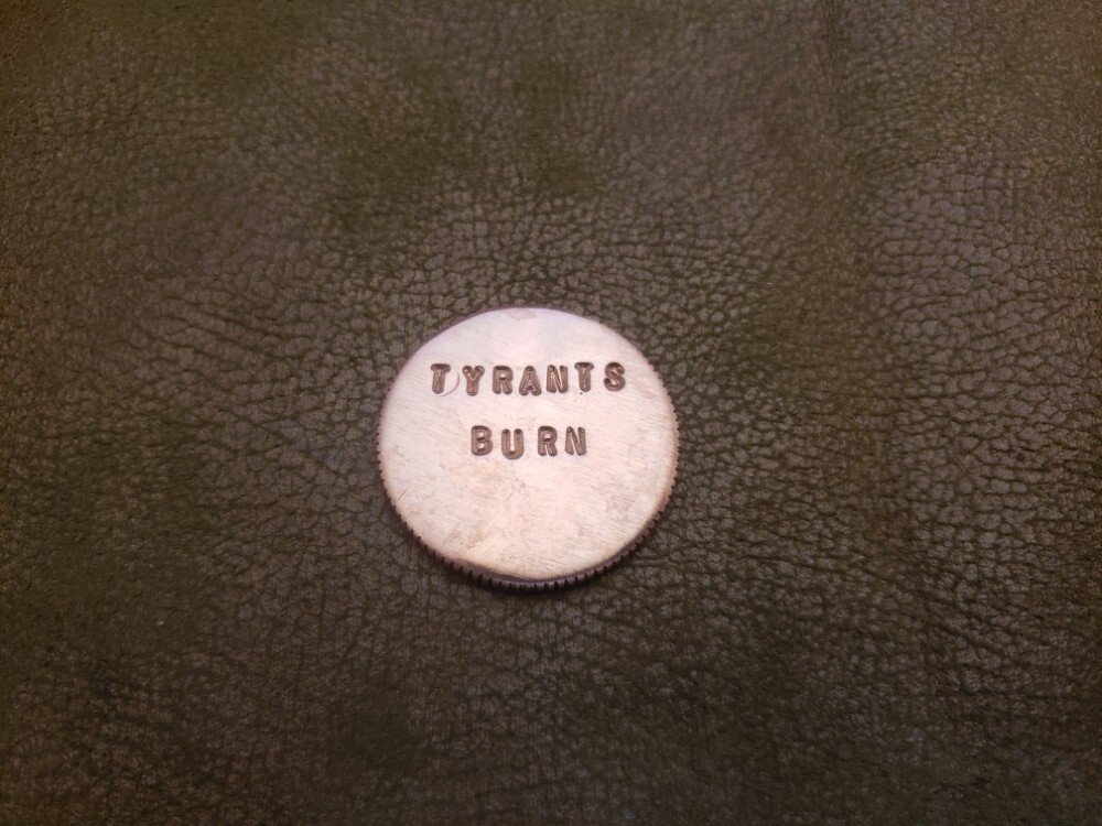 Handmade 1776 solid copper challenge coin token