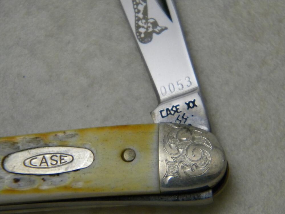Case XX USA 1985 (Copperhead Set) Scrolled Bolsters Bone 62109X SS Baby ...