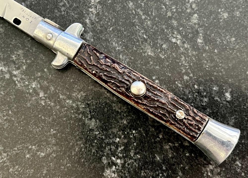 Vintage Spanish Stiletto Switchblade, 8.25 Inch, Marked "INOX", Unused #2