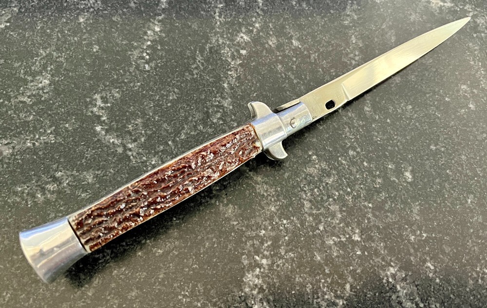 Vintage Spanish Stiletto Switchblade, 8.25 Inch, Marked "INOX", Unused #2