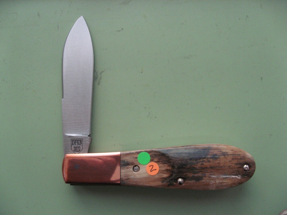 DANIELS FAMILY KNIFE BRANDS-TITUSVILLE CUTLERY MAMMOTH IVORY OLD MAN NORMAN