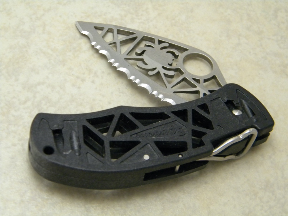 Spyderco Golden CO USA C35 SBK Q Spider Web Lockback Knife in Box 2nd ...