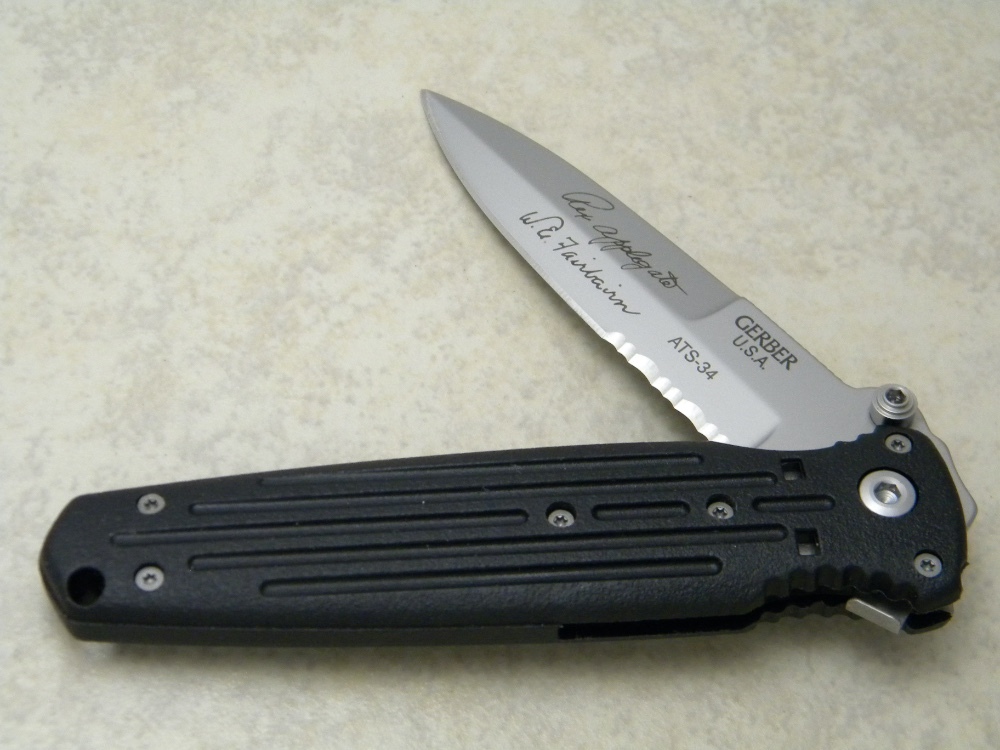 Gerber USA Applegate Fairbairn ATS-34 Covert Folder Linerlock Knife in ...