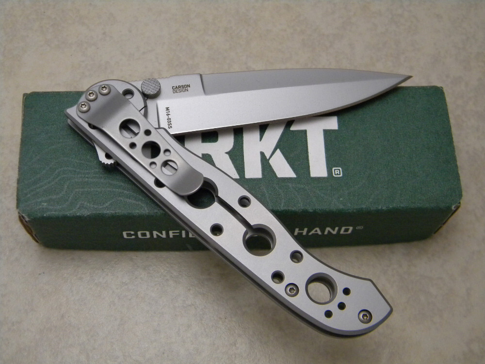 Columbia River Knife & Tool CRKT Carson M16 03SS Spear Piont Lockback ...