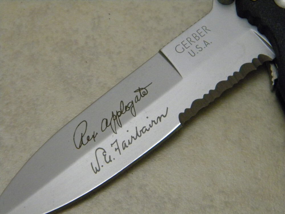 Gerber USA Applegate-Fairbairn Partially Serrated Combat Folder Knife ...