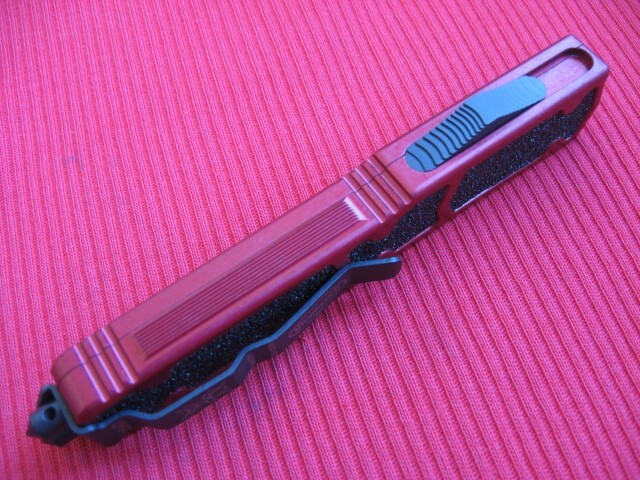 Rare Early Microtech 2005 Red MAKORA Fire Ant OTF Switchblade Knife ...