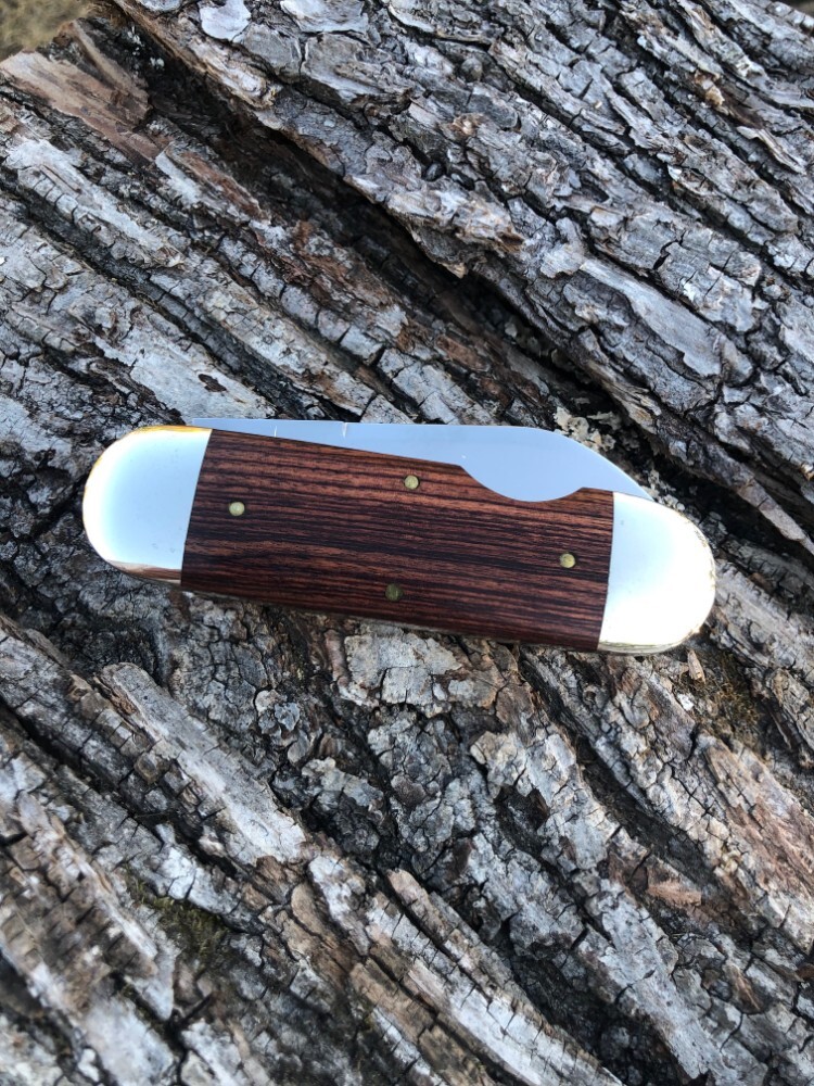 GEC NORTHFIELD 362112 EZ OPEN KING WOOD SUNFISH MADE 1095 CARBON STEEL ...