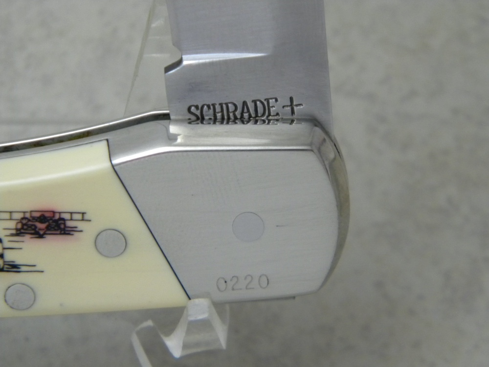Schrade + USA SC507 Scrimshaw Rolling Thunder Collection Lockback Knife ...