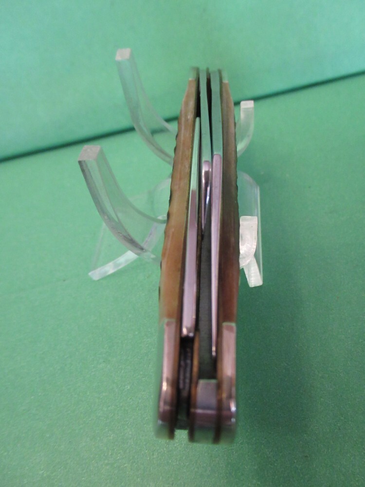 Case XX 1987 Raised Letter Shield Bone Stockman Pattern # 6347 HP