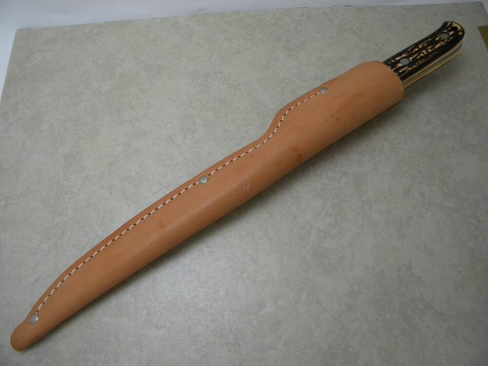 Schrade + USA 167UH Staglon Uncle Henry Steelhead Fillet Knife & Sheath