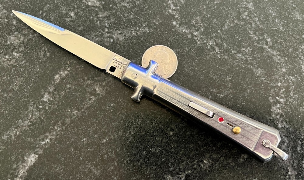1960's Bargeon Small Switchblade, Rare "FRANCE" Mark, Metal Handle, 7 1 ...