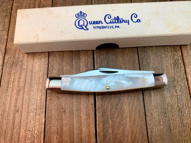 Queen Cutlery Stockman Mother of Pearl 47 Years Old 1976