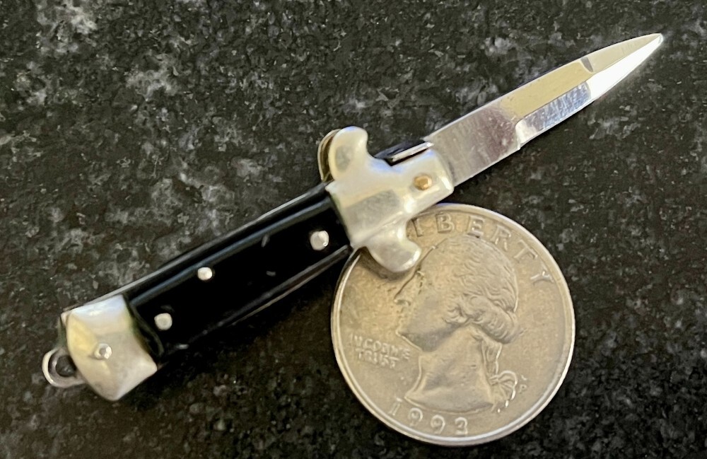 Vintage Miniature Keychain Switchblade Knife, Made In Japan, Hard To ...