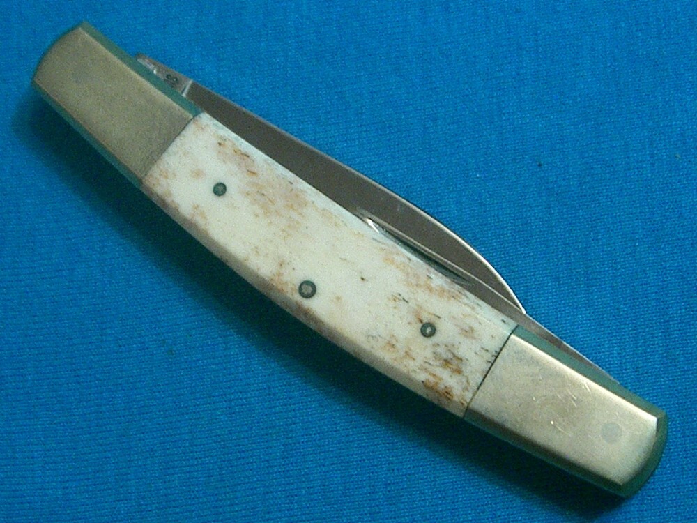 VINTAGE PARKER CUT CO JAPAN GETTYSBURG BONE CANOE 3 BLADE PEN JACK ...