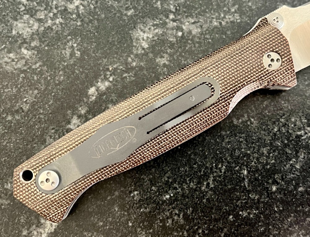 Rare Microtech CMTX5 - A, Dual Action Function, Micarta Handle, 2 Tone ...