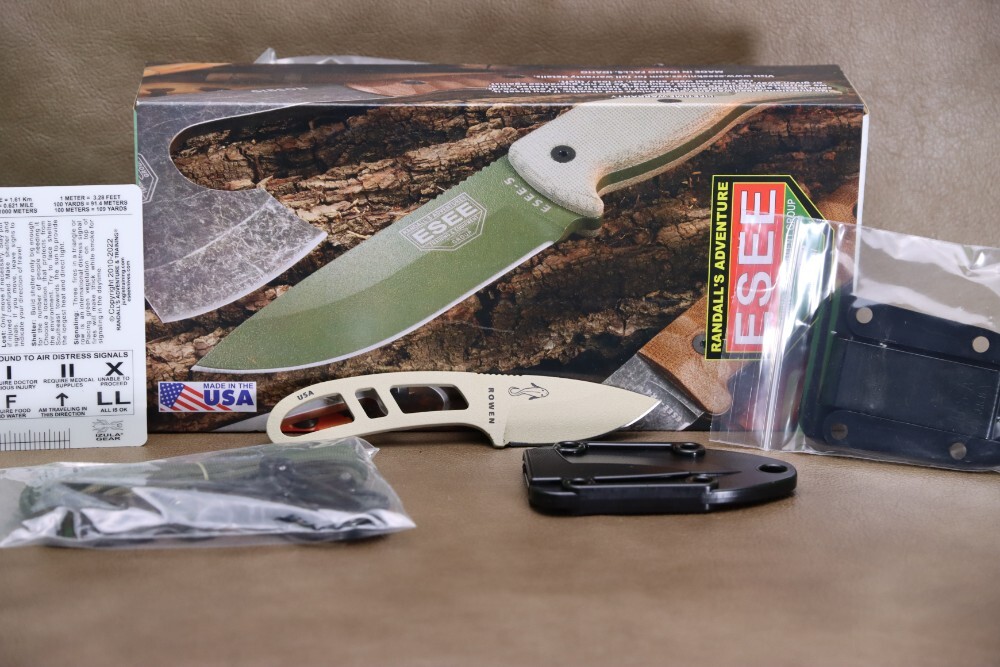 ESEE Candiru Fixed Blade Neck Knife Kit w/Extras (2" Dark Earth)