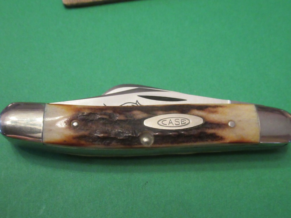 Case XX 1977 Blue Scroll Stag Stockman Pattern # 5347HP SSP