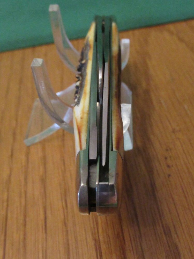 Case XX 1977 Blue Scroll Stag Stockman Pattern # 5347HP SSP