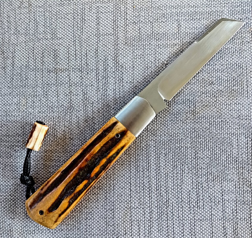Vincenzo Balistreri Stag White Wolf Slipjoint..4"..AEB-L...Interior ...