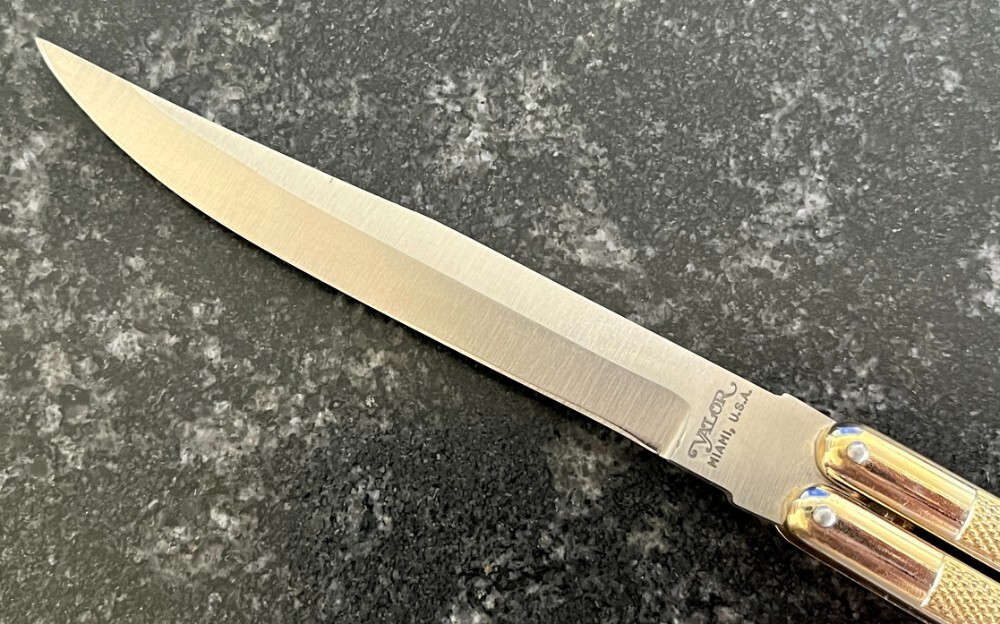 Vintage Valor Balisong Knife, Made In Japan, Model 591, Gold Color ...