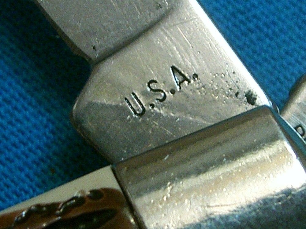 VINTAGE COLONIAL PROV USA 2 BLADE STOCKMAN FOLDING SERPENTINE JACK PEN ...