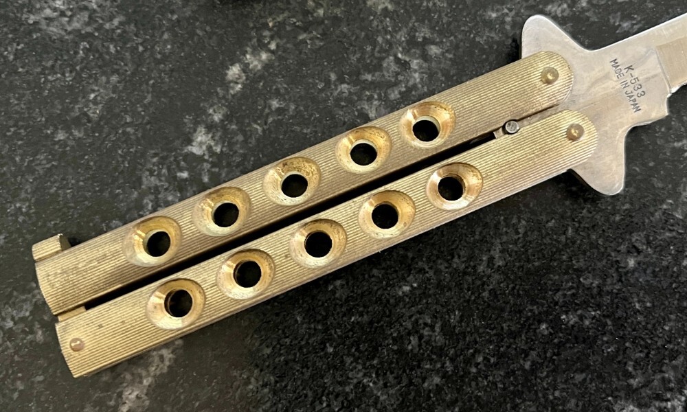 Vintage Parker Small Balisong aka Butterfly Knife, Japan, Nice Brass ...