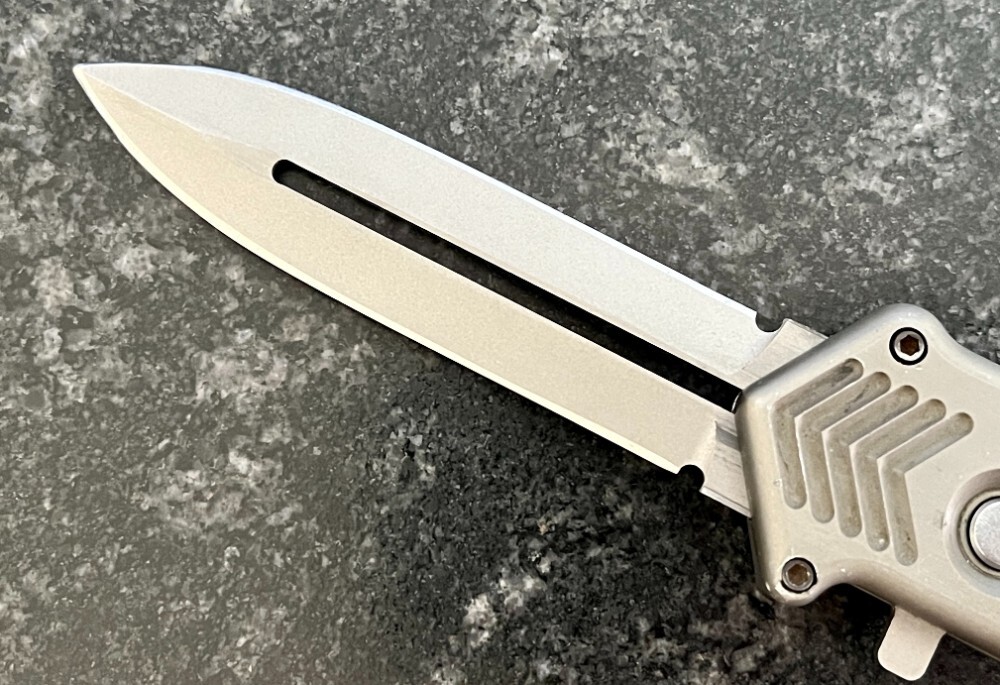 No Limit Knives Strelka Out The Front (OTF) Switchblade Knife, Cupid ...