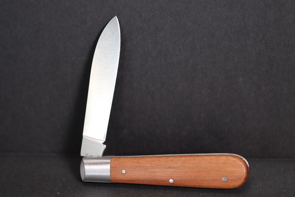 OTTER-MESSER LARGE CLASSIC POCKET KNIFE SAPELI WOOD FOLDING CARBON ...