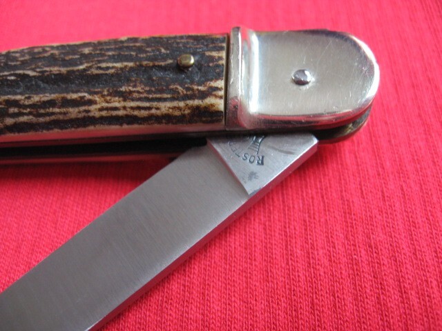 Vintage BONSA German Stag Leverlock Switchblade Knife