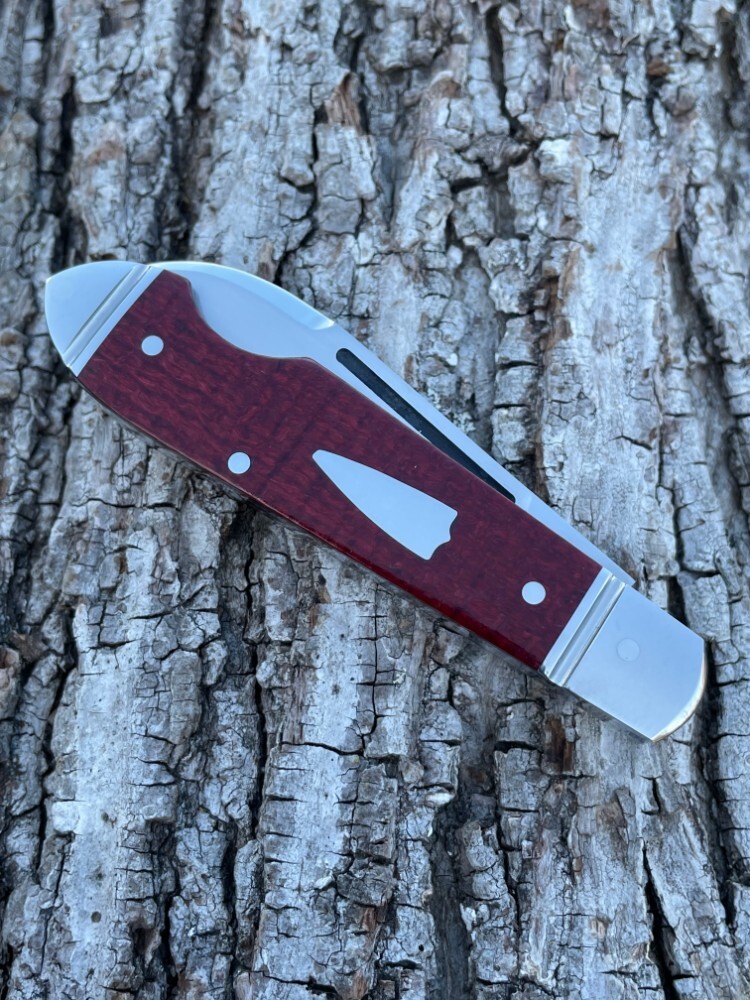 RIAAN RAS CUSTOM BULLET END JACK BURNED RED MICARTA *AMAZING*