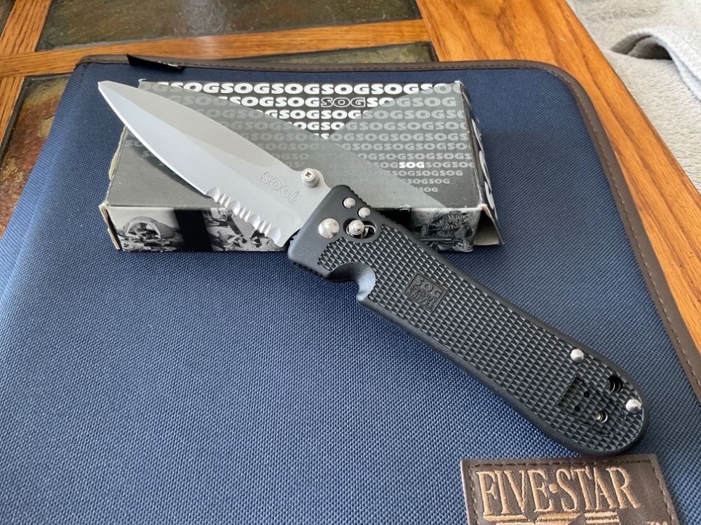 SOG Pentagon Elite I Knife PE14 (MADE IN JAPAN) HARD TO FIND.