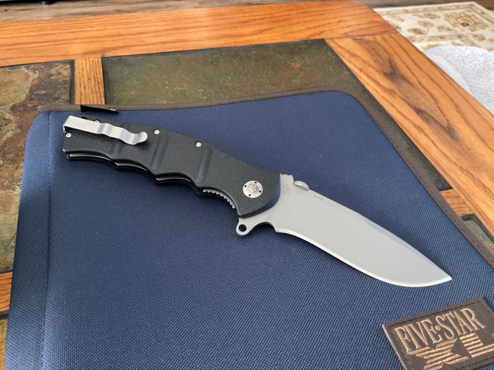 Boker Plus Automat Kalashnikov 101 Folding Knife 4" Bead Blast Combo Blade, FRN Handles