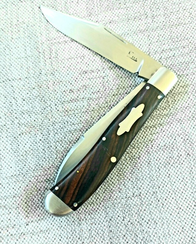K'roo Custom Desert Ironwood Wharnie Slimline Trapper.4"..slip/coa ...
