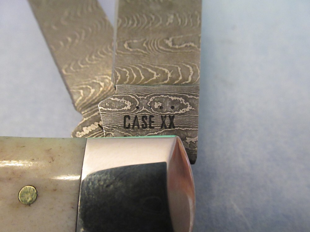 Case XX 2023 Damascus Vintage Bone Trapper Pattern #V6254 DAM