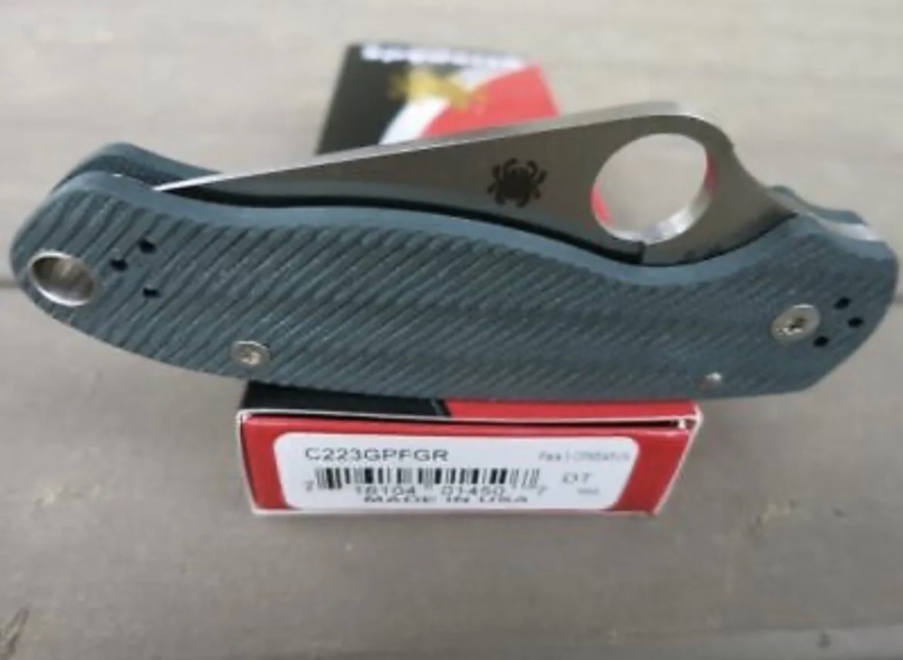 spyderco para 3 diamond arc s45vn dark green