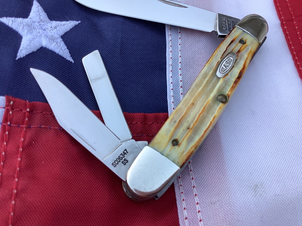 Case xx Whittler With Second Cut Bone Handle -MCMXCV -SC6308 SS -NOS